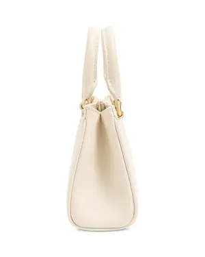 Valentino Garavani Mini Vlogo Leather Handbag - Light Ivory