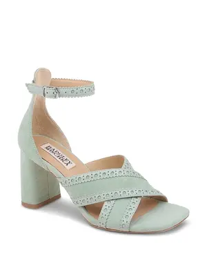 Badgley Mischka Yanni Ankle Strap Sandals - Green