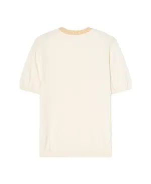 Robert Talbott Gibson Cotton Cashmere Short Sleeve Crewneck Sweater