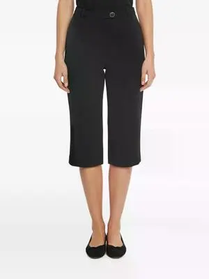LOUIS VUITTON Crepe Cropped Tailored Trousers - Black