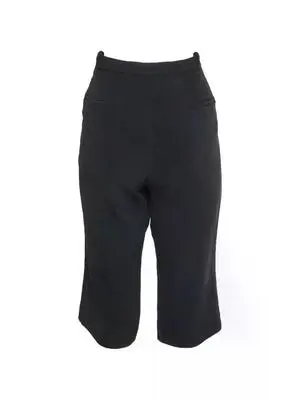 LOUIS VUITTON Crepe Cropped Tailored Trousers