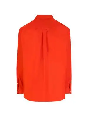 Loewe Logo-embroidered Button-down Shirt - Red