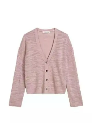 Marc O'polo Fine-knit V-neck Cardigan - Pink