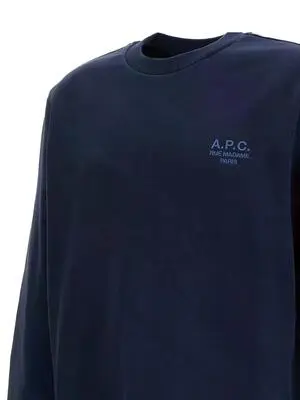 A.p.c. Embroidered Logo V-neck Sweater