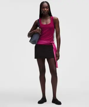 Lululemon Ribbed Scoop-neck Tank Top - Raspberry Rave