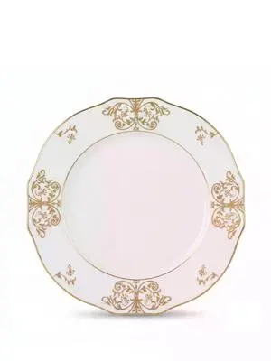 GINORI 1735 Duchessa Gold-tone-trim Plate - White