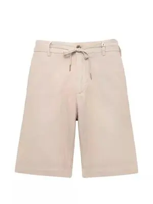 MYTHS Drawstring Waist Bermuda Shorts - Neutrals