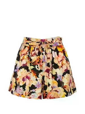 Ulla Johnson Floral-print Tie-waist Shorts