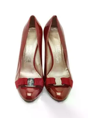 FERRAGAMO Vara Bow Wedge Pumps