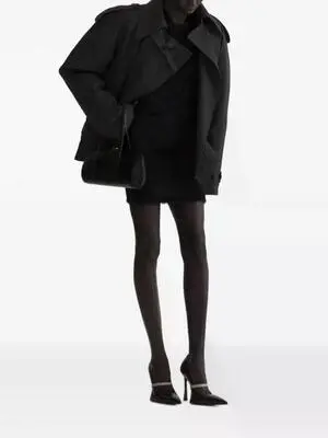 MUGLER Brushed Knit Sleeveless Mini Dress