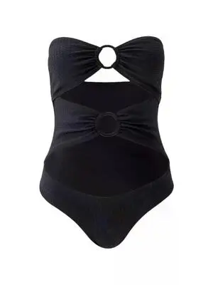 Melissa Odabash Alicante Ring-detail Swimsuit - Black