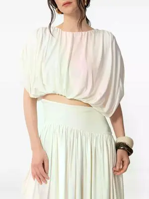 CONCEPTO Vela Cropped Gathered Top