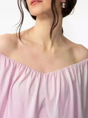 CONCEPTO Rosea Off-shoulder Draped Top