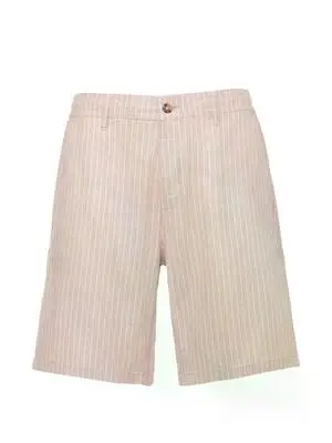 MC2 SAINT BARTH Pinstripe Shorts - Neutrals