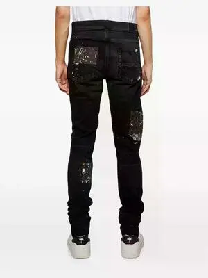 Amiri Paint-splatter Patched Jeans