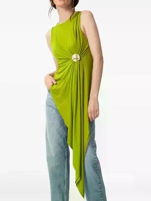 CONCEPTO Elio Draped Hardware Detail Top