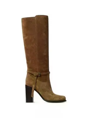 Brunello Cucinelli Suede Buckle Detail Boots