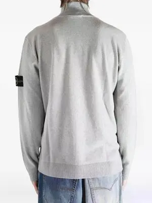 Stone Island Virgin Wool Quarter-zip Sweater