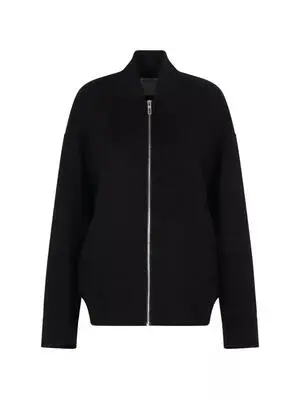 Sportmax Felted Texture Zip-up Bomber Jacket