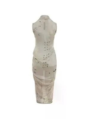 Rick Owens Sleeveless Draped Dress