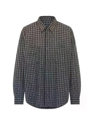 MASU Sequin-embellished Gingham Shirt