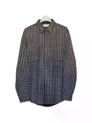 MASU Sequin-embellished Gingham Shirt - Black