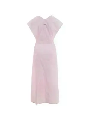 LEE MATHEWS V-neck Midi Dress