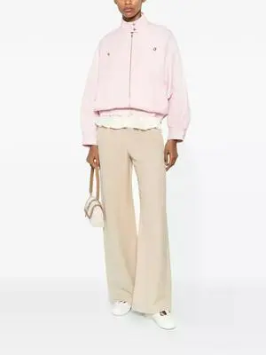 Maje Flared Trousers With Detachable Chain Belt