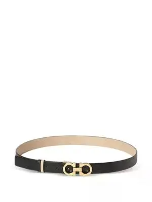 FERRAGAMO Gancini Reversible Belt - Black