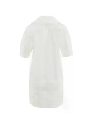 LEE MATHEWS Victoria Ruffled Pintuck Mini Dress