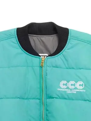 WILLY CHAVARRIA Quilted Logo-print Reversible Gilet