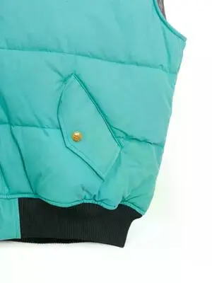 WILLY CHAVARRIA Quilted Logo-print Reversible Gilet