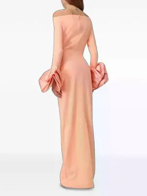Solace London Off-the-shoulder Long-sleeved Dress