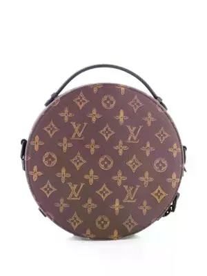 LOUIS VUITTON Vintage Monogram Canvas Wheel Box Bag No. 7 Trunk L'oeil