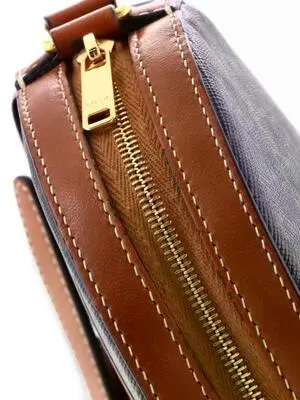 Celine Triomphe Coated Canvas Round Purse On Strap Bag