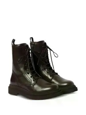 Brunello Cucinelli Shearling Monile Ankle Boots