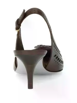 GIANVITO ROSSI Laser-cut Slingback Pumps