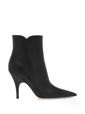 GIANVITO ROSSI Sofia Pointed-toe Ankle Boots - Black