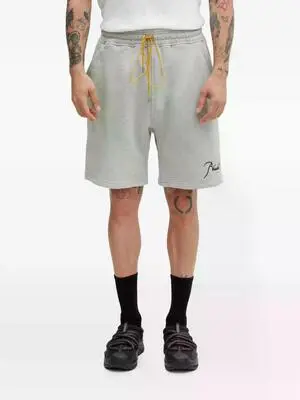 Rhude Logo-embroidered Drawstring Shorts - Grey