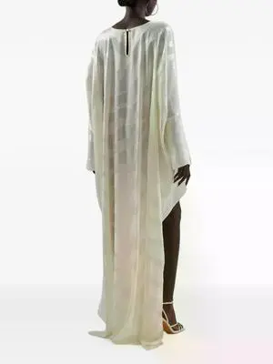 TALLER MARMO Ivory Fil-coupé Kaftan Dress
