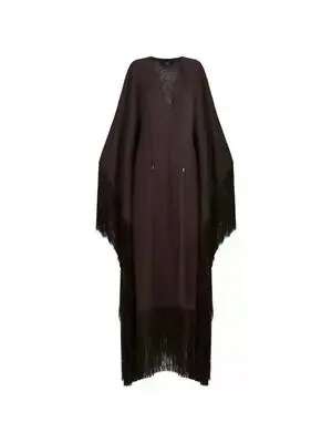 TALLER MARMO Fringed Kaftan Dress - Brown