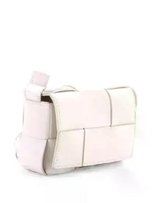 Bottega Veneta Cassette Maxi Candy Crossbody Bag - White