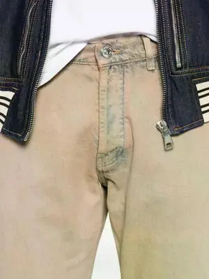 YES LONDON Faded Straight-leg Jeans