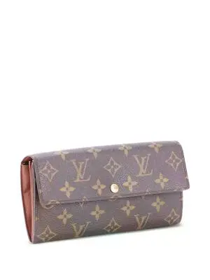 LOUIS VUITTON Sarah Wallet Monogram Canvas Small Wallets