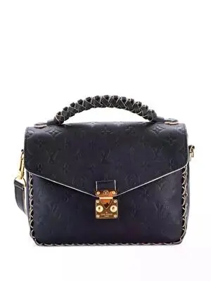 LOUIS VUITTON Monogram Empreinte Pochette Metis Bag - Black