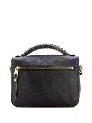 LOUIS VUITTON Monogram Empreinte Pochette Metis Bag - Black