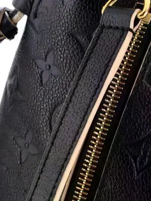LOUIS VUITTON Monogram Empreinte Pochette Metis Bag - Black
