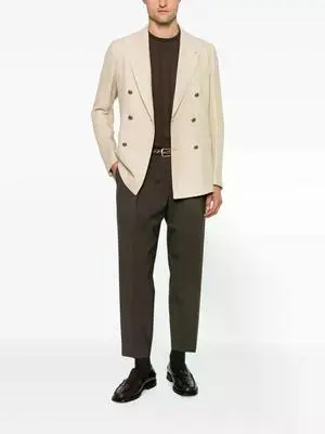 BRIGLIA 1949 Portobellos Pleated Buttoned Trousers