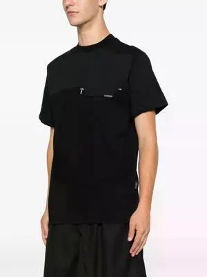 YES LONDON Zip-pocket Panelled T-shirt