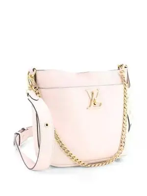 LOUIS VUITTON Lock And Walk Leather Bucket Bag